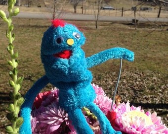 Fluzzle Handmade OOAK Puppet Monster FREE SHIPPING by DryCreekArt