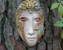 Popular items for ceramic wall mask on Etsy