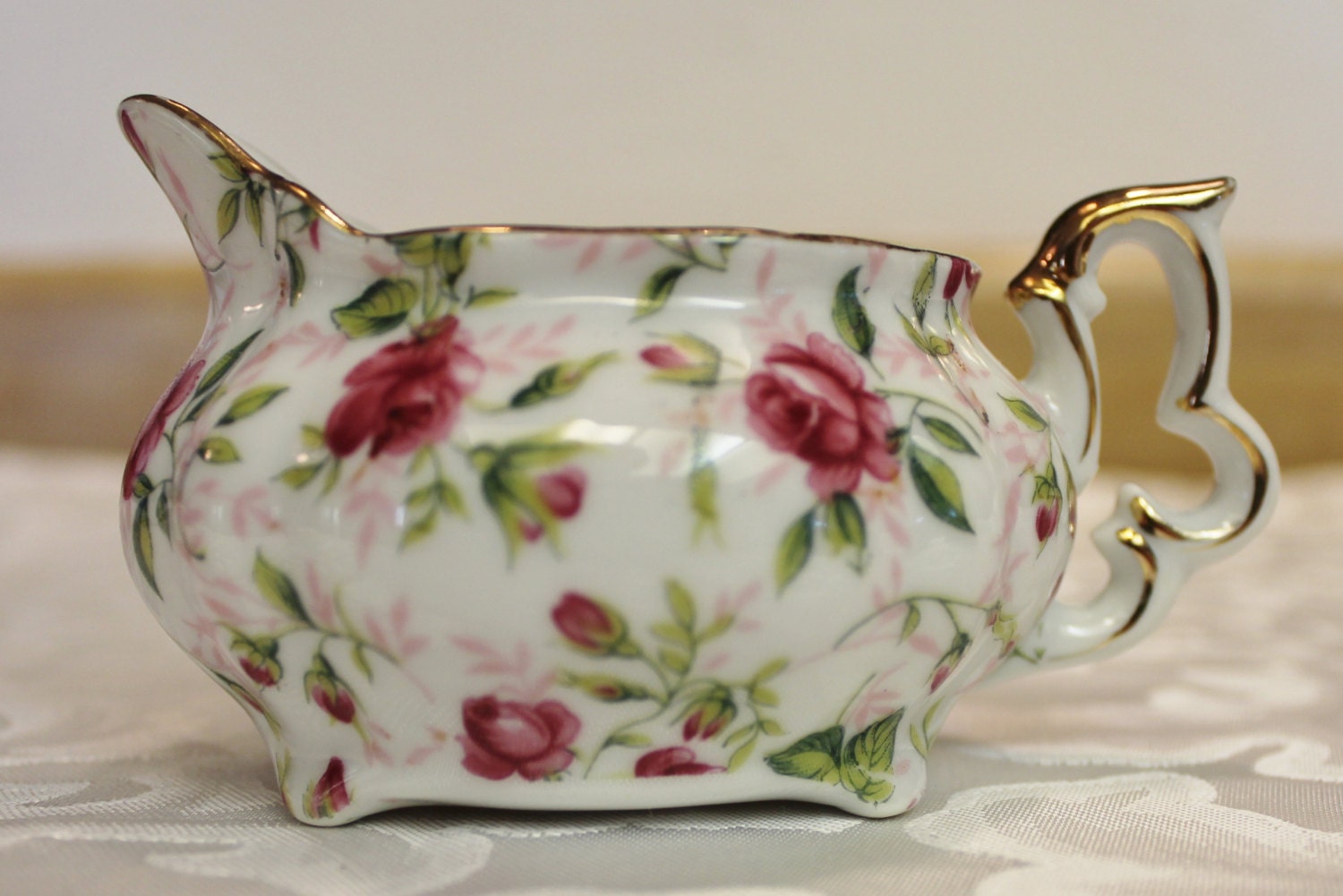 Lefton China Rose Chintz Creamer – Haute Juice