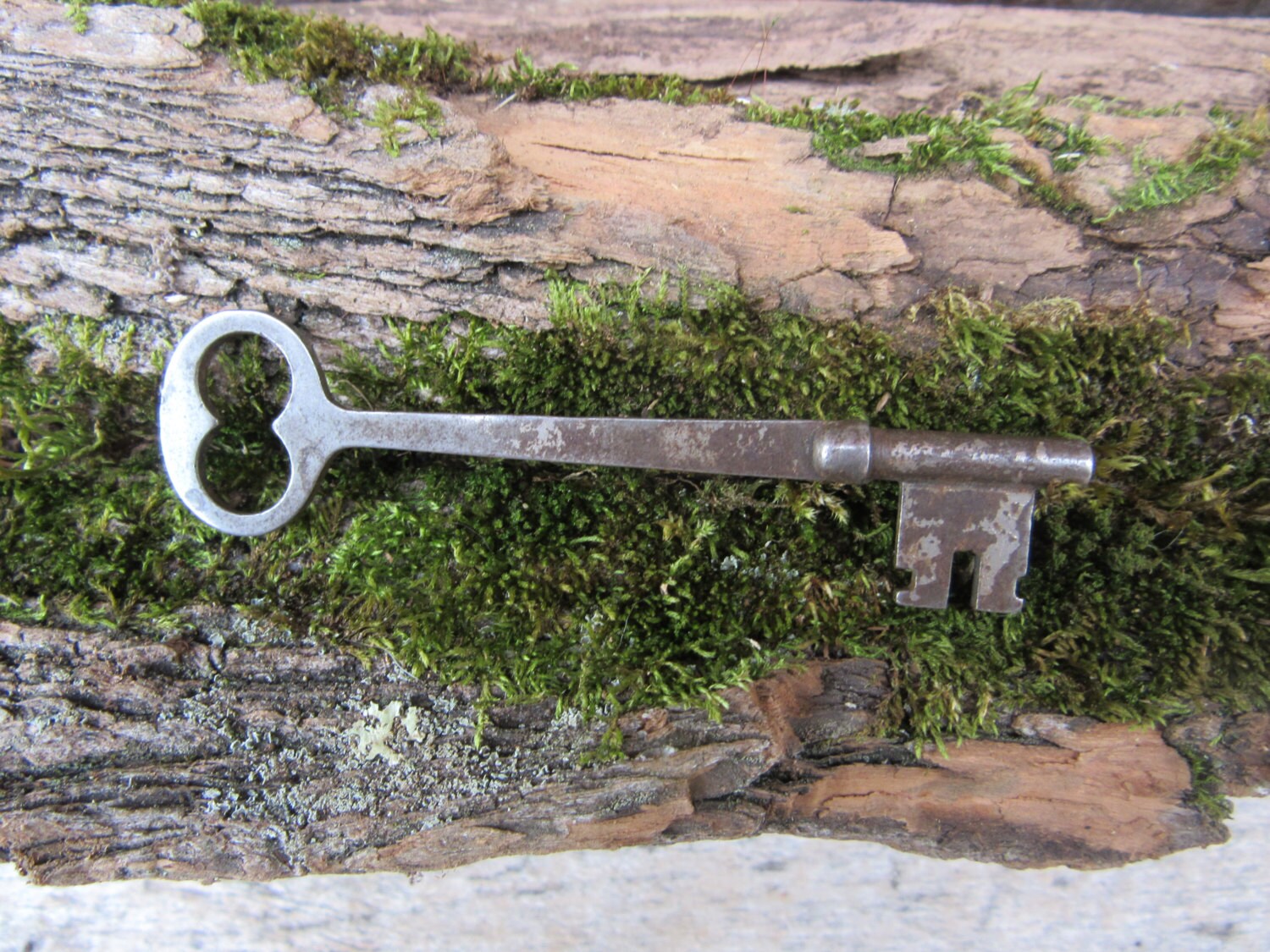Original Antique Key Skeleton Key Lock Industrial Antique