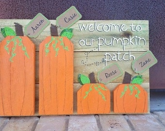 Popular items for pumpkin patch sign on Etsy