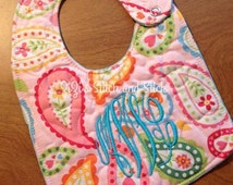 Unique applique baby bib related items | Etsy