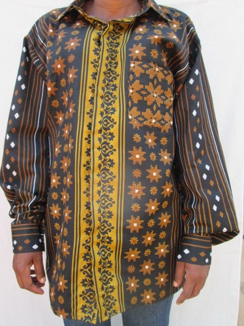 NELSON MANDELA shirt style/ MADIBA shirt by handicraftafrica