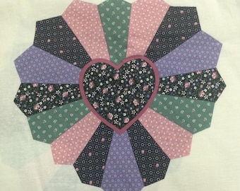 Cheater quilt top | Etsy