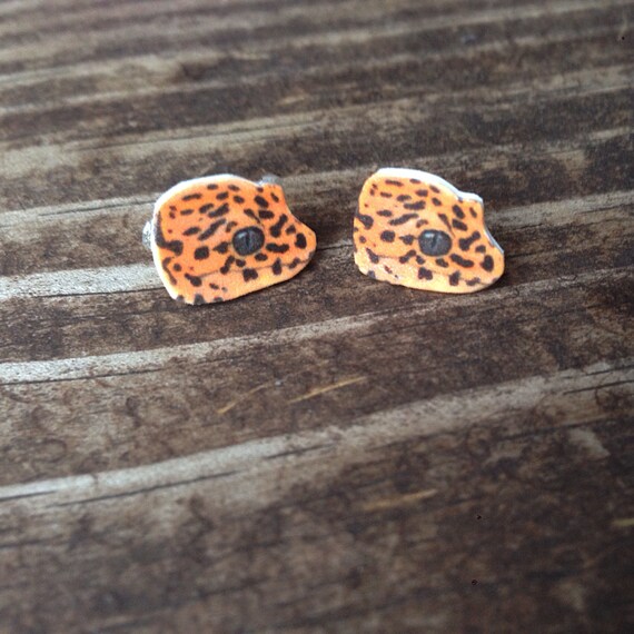 Leopard gecko earrings lizard earrings lizard jewelry gecko