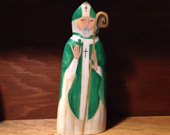 Hand painted Wood Religious and Saint figures by INTHELOFTsuedow