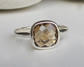 Brown stone ring | Etsy