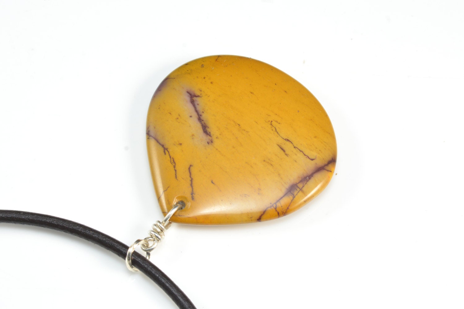 mookaite nacklace – mookaite jasper teardrop necklace – brecciated ...