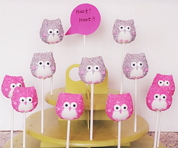 Owl Cake Pops by myangelpops on Etsy