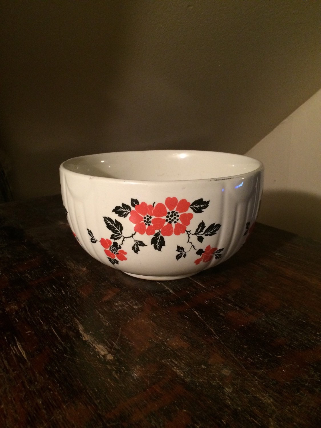 Vintage 1930s Hall China Superior Quality Kitchenware Red Poppy Pattern ...
