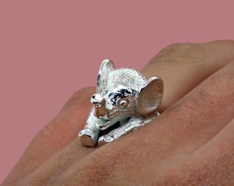 Elephant Ring - Sterling Silver - Polished - Animal Ring - Animal ...