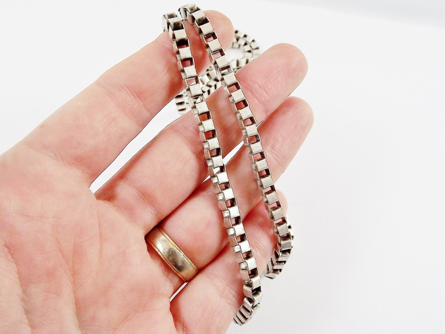 Large Chunky Venetian Box Chain Matte Antique by LylaSupplies