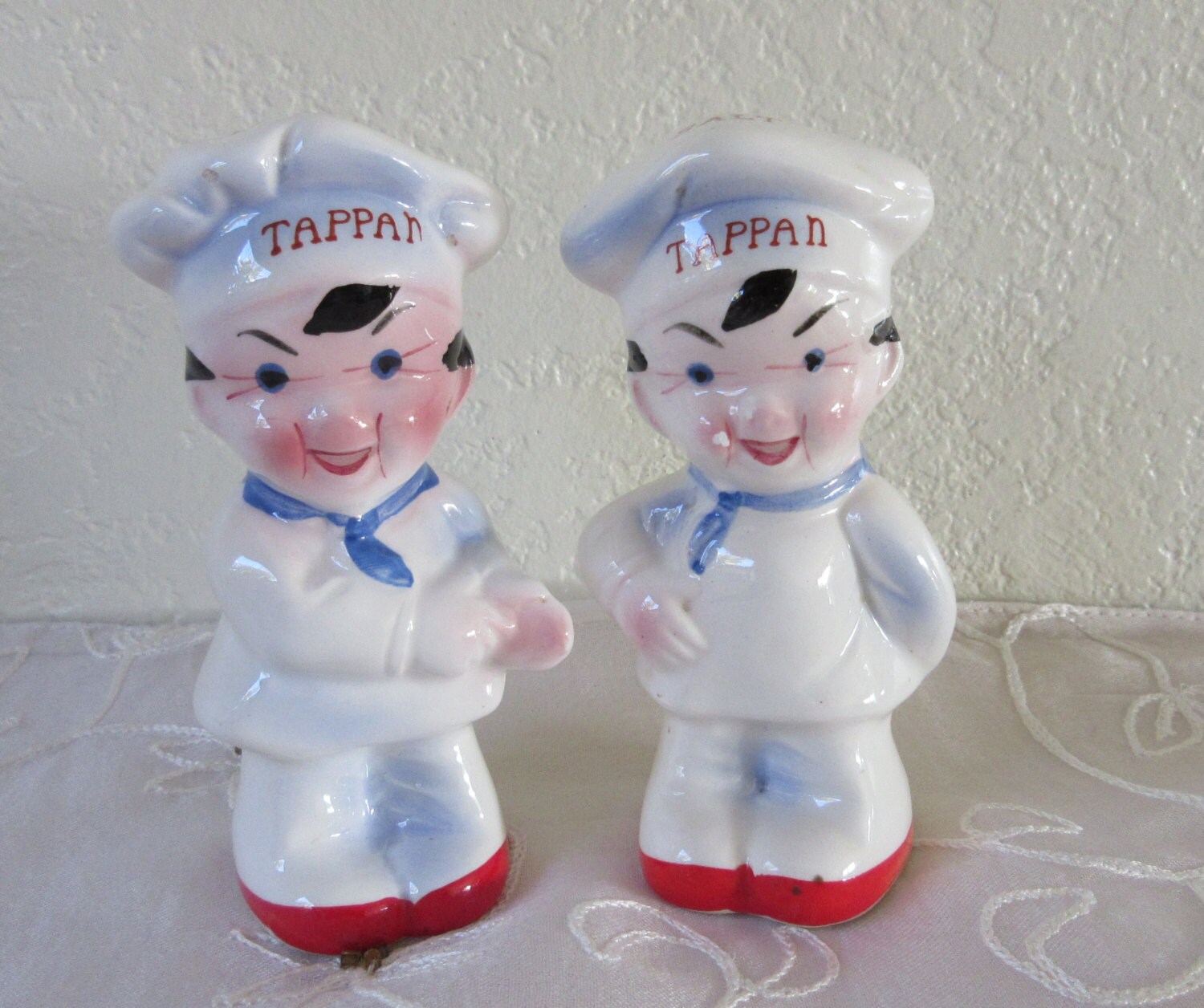 Vintage Mid Century set of Tappan Chef Salt and Pepper Shakers Made in ...