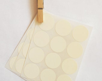 192 White Circle Stickers 4 Full Sheets of 1.2 Round