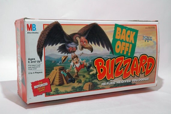 Back Off Buzzard Game from Milton Bradley 1990 COMPLETE read