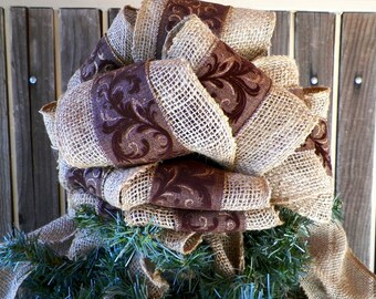 Popular items for burlap tree topper on Etsy