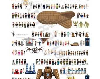Doctor Who Themed Original Pixel Art by PixelWho on Etsy