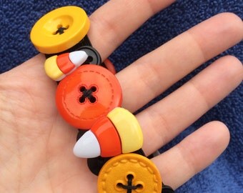 Popular items for candy corn buttons on Etsy
