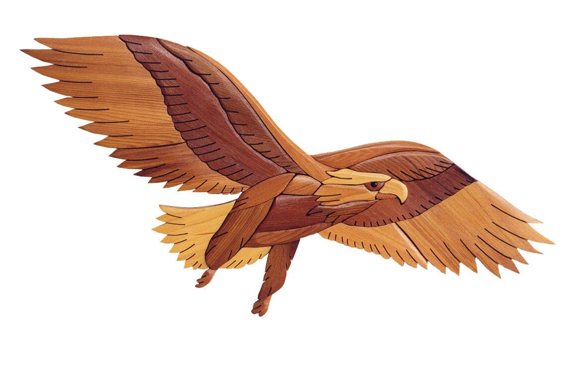 Intarsia Woodworking Pattern EAGLE