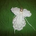 Lacy Paper Doily Angel Ornament