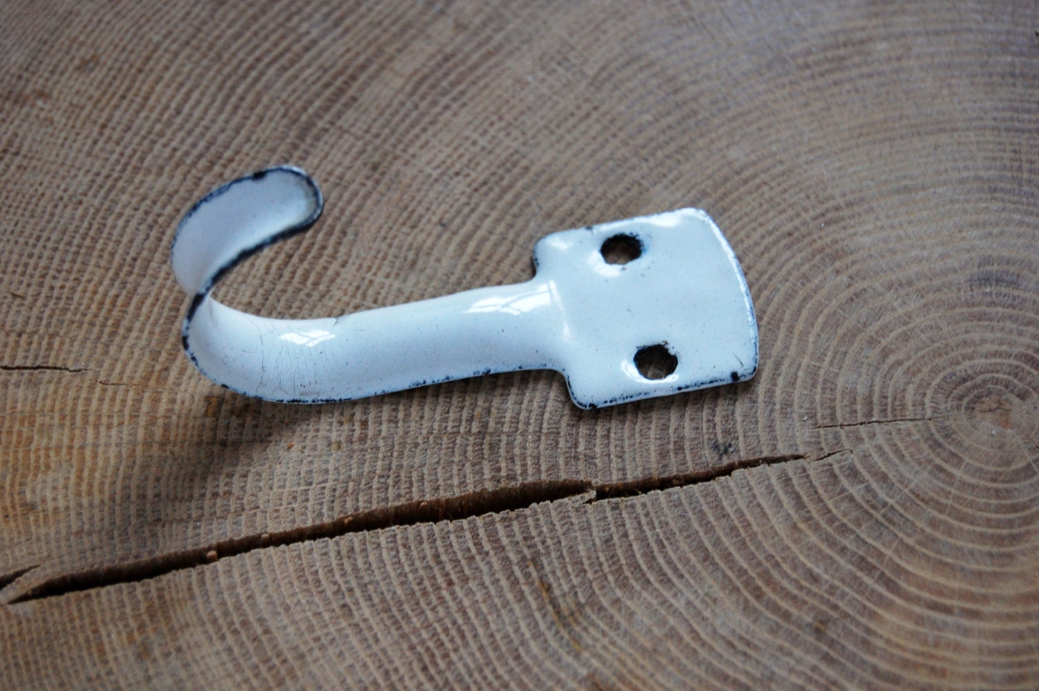 Vintage white enamel towel rack, Dish towel rack, Mid century towel ...