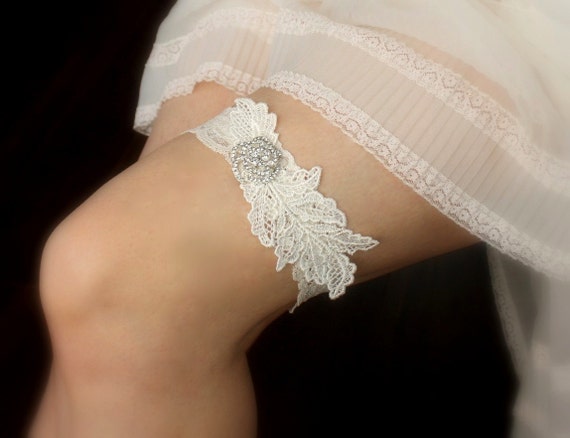 Ivory Lace Wedding Garter Ivory Wedding Garter Lace Bridal