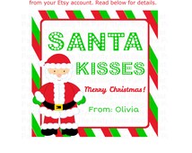 Popular items for santa kisses on Etsy