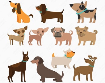 BLACK FRIDAY SALE Dogs Digital Clipart