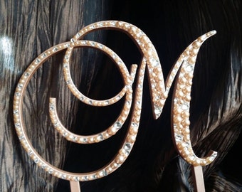 Popular items for letter m cake topper on Etsy