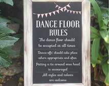 Unique dance floor sign related items | Etsy