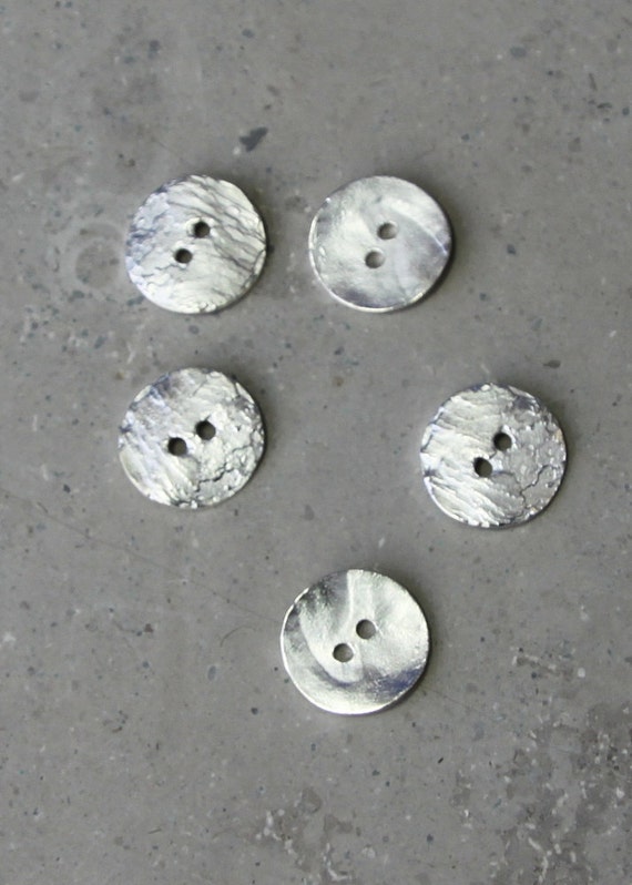 5 Silver Buttons