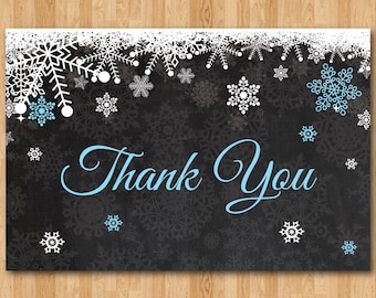 Popular items for snowflake thank you on Etsy