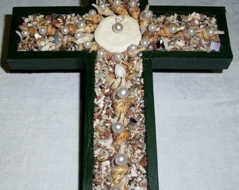 Popular items for sea shell cross on Etsy
