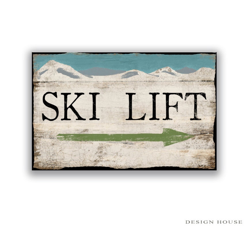 Ski Lift Sign