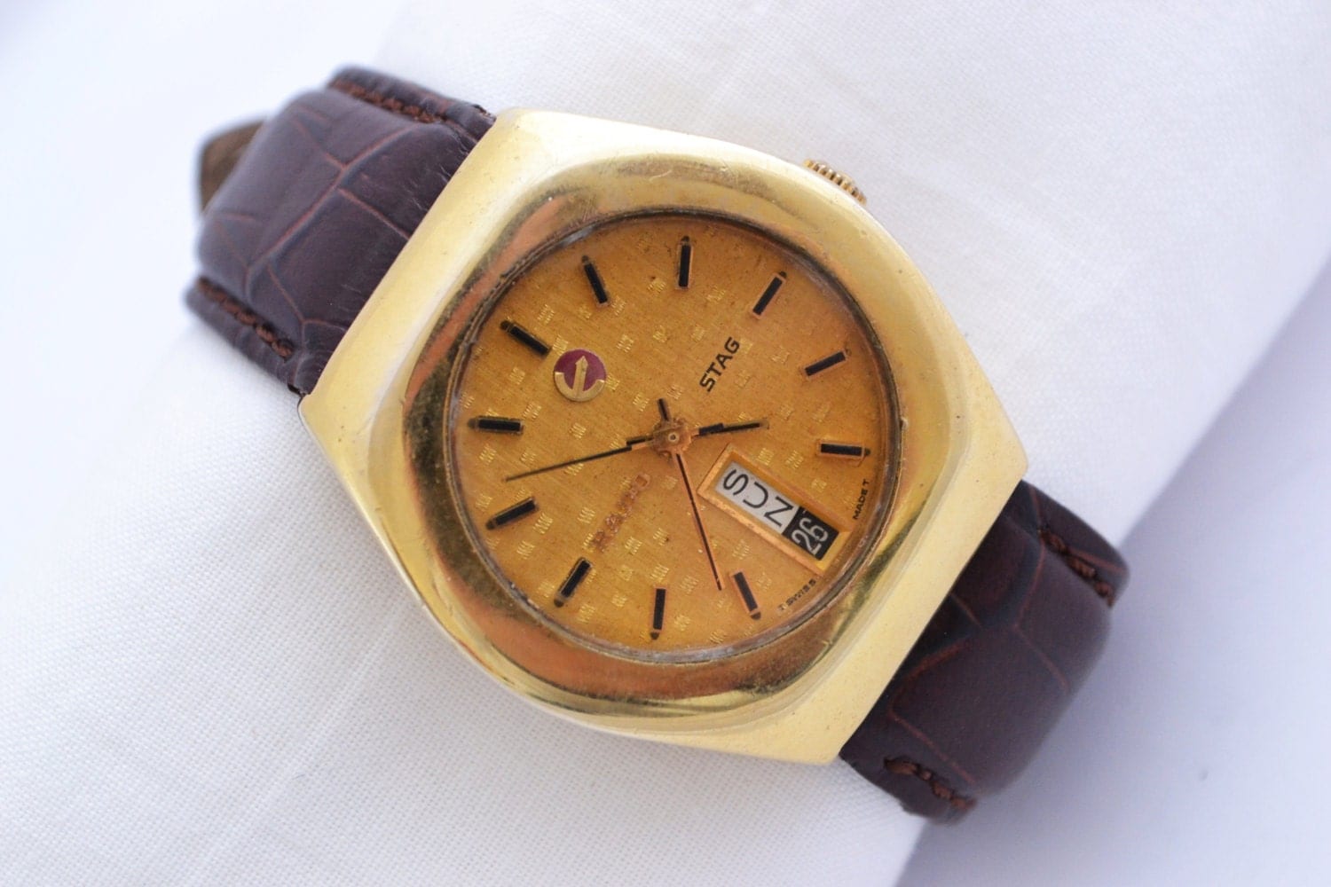 Vintage Rado Stag Gold Plated Mens Automatic Watch 382 – Make me an ...