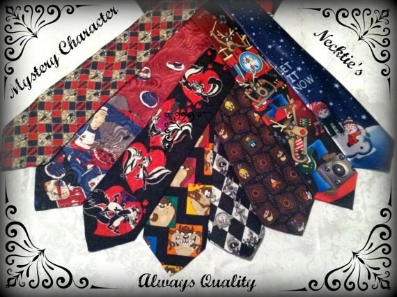 Mens Character Tie’s, Mystery necktie, Men’s necktie, Character tie’s ...