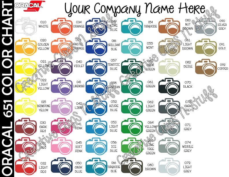 Oracal vinyl 651 color chart - leadsolpor