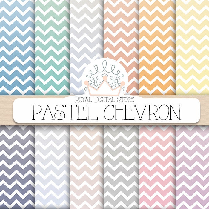 pastel chevron | The Royal Digital Store