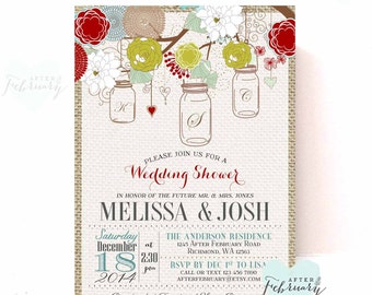 Items similar to Fun Couples Wedding Shower Invitation on Etsy