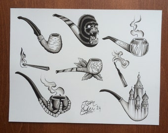 Popular items for tattoo watercolour on Etsy
