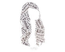A4 Zoella word art print brown typeface perfect for any fan!