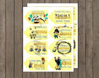 Minions Gift Tags