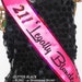 25th BIRTHDAY Sash 2130 40 50 60 Birthday Sash.TRIM by Sashanation