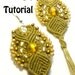 TUTORIAL Micro Macrame Cleopatra Earrings by ImbaliCrafts on Etsy
