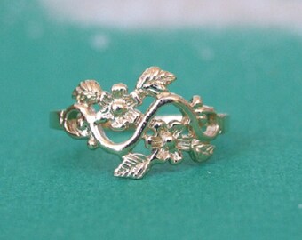 Gold branch ring | Etsy