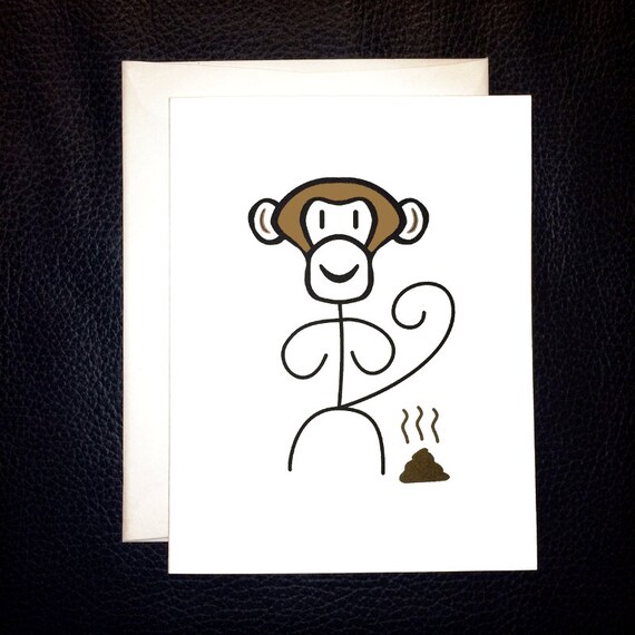 Funny Birthday Card Brother Naughty Monkey Poop Funny funny-birthday-card-brother-naughty-monkey-poop-funny