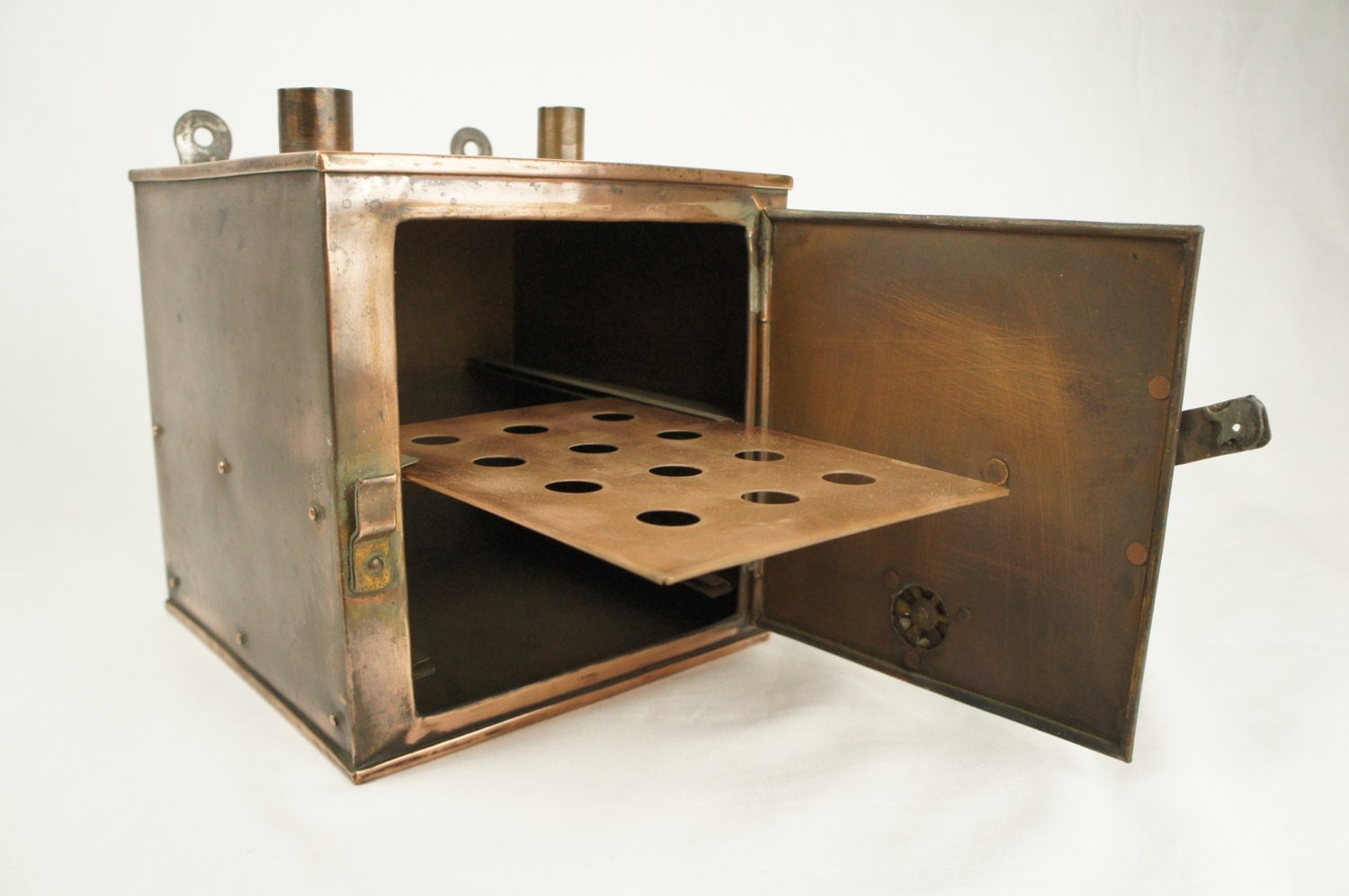 Antique Vintage Copper Steampunk Cabinet by TheLotAntiquesandArt