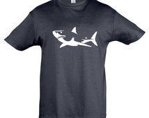 Popular items for kids shark shirt on Etsy