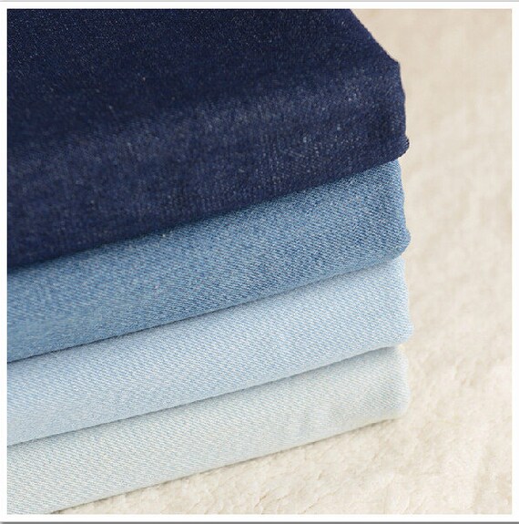 Washed denim fabric Cotton Fabric/Light Weight Denim Fabric/