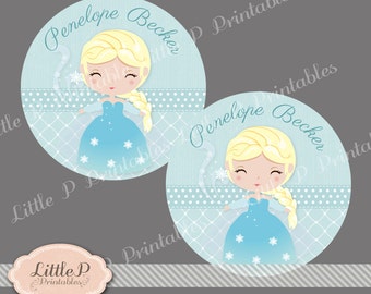 Frozen name tag | Etsy